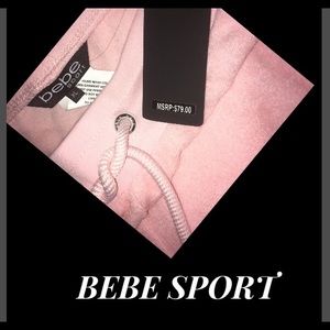 bebe | Pants & Jumpsuits | Bebe Sport Pale Pink Velour Jogger Bottoms ...